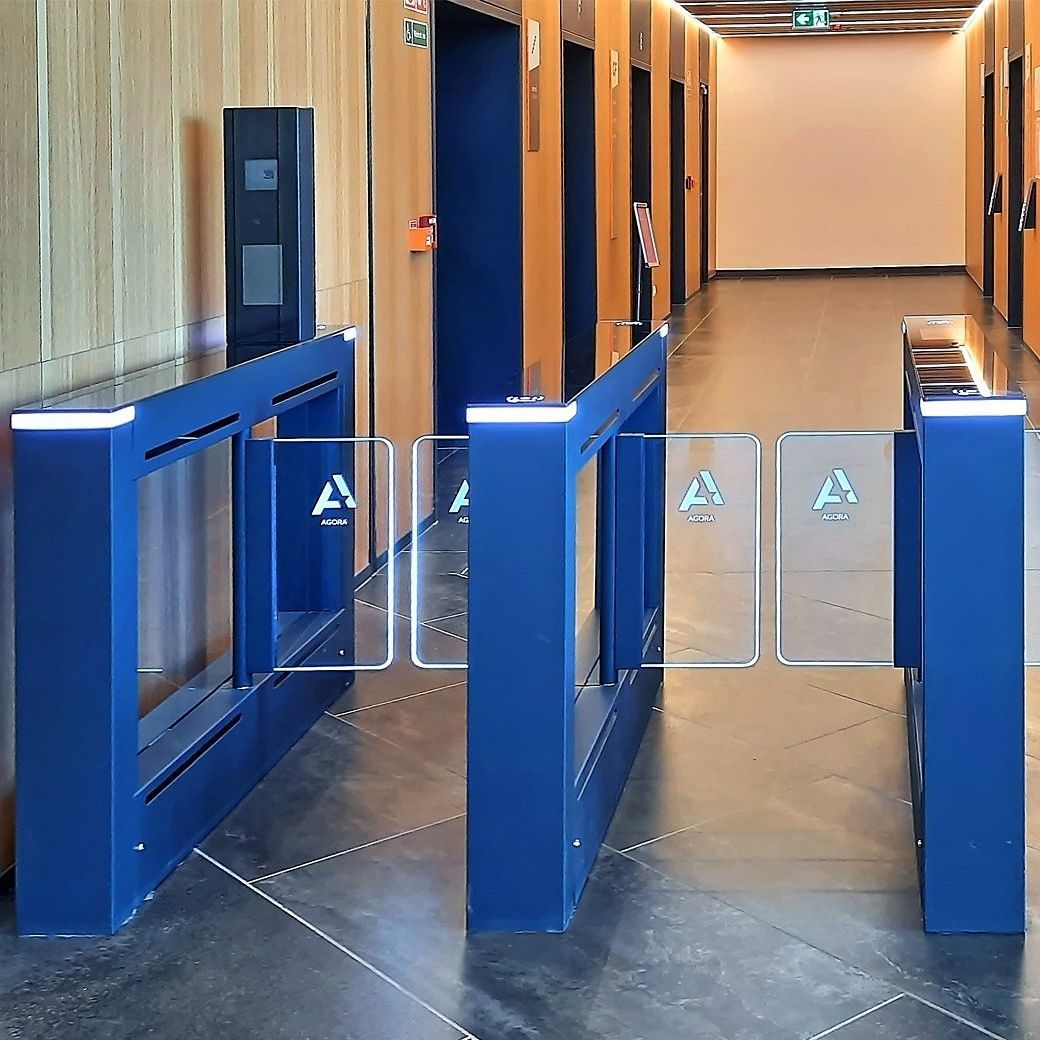 Access control speed gate - EASYGATE SPD-G - COMINFO - security / glass ...