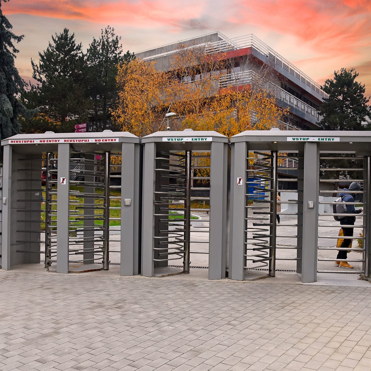 Full-height turnstile - REXON DEA - COMINFO - security / metal / for ...