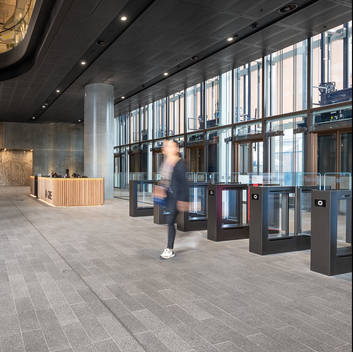 Access control speed gate - EASYGATE SPT - COMINFO - security / glass ...