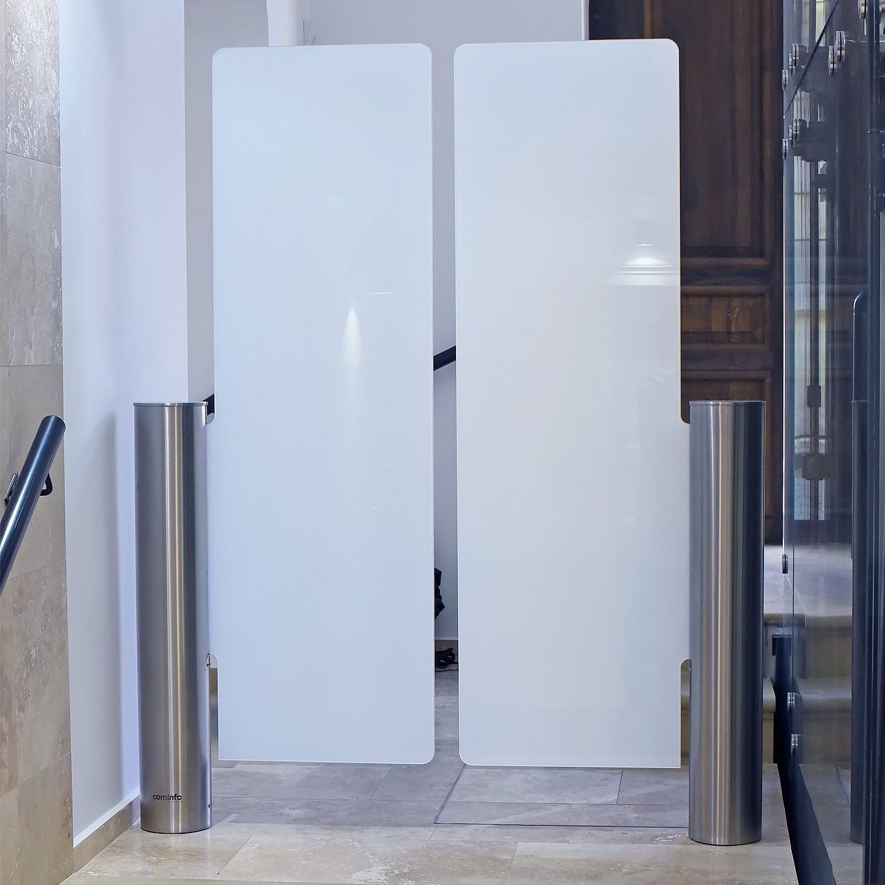 Access control barrier - PEGAS HG - COMINFO - pivoting / glass / for ...