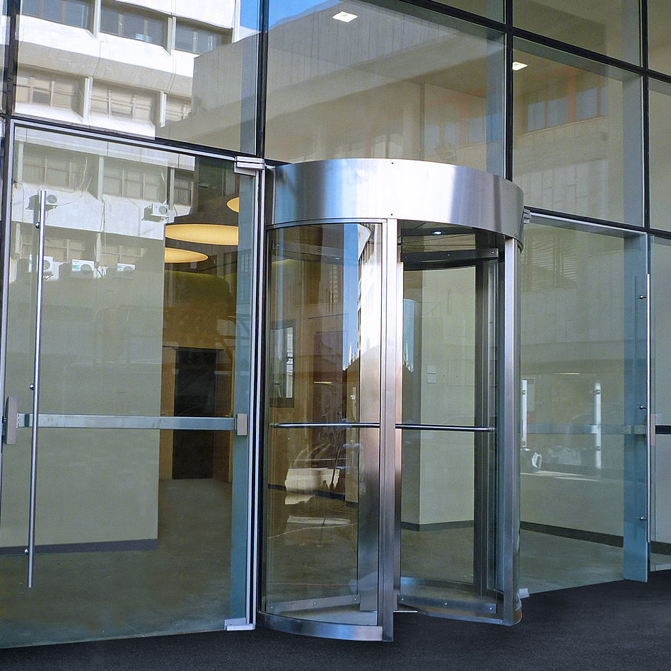 Full-height turnstile - REXON-GLASS - COMINFO - stainless steel ...