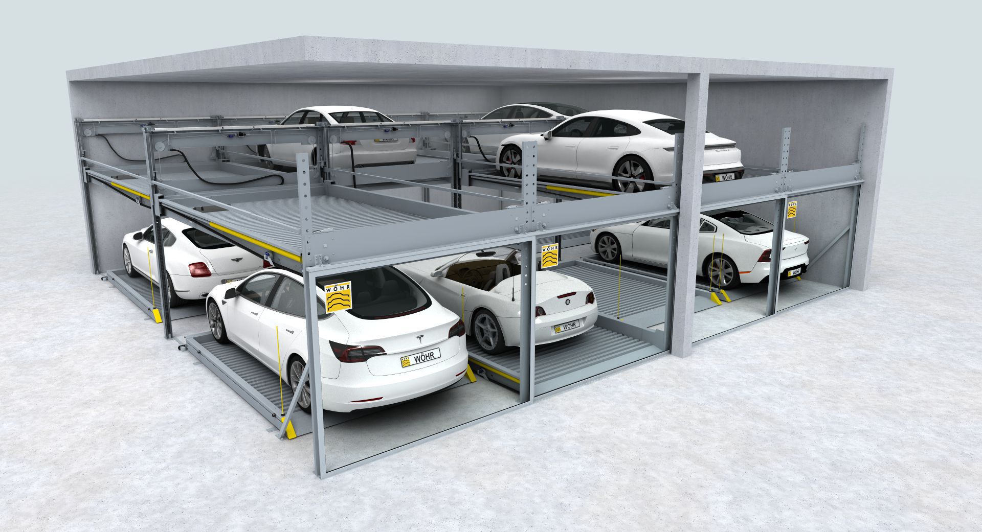 Platform parking system - COMBILIFT 552 MR - WÖHR Autoparksysteme - 2 ...