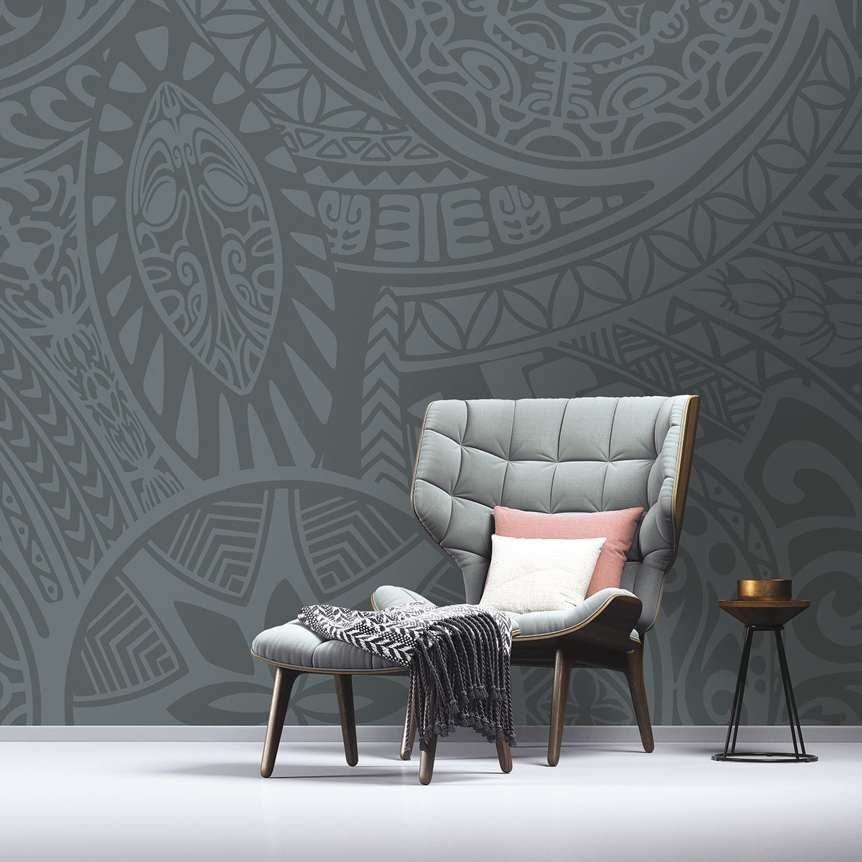 Ethnic wallpaper - POLYNESIA PL3809 - LGD01 décor mural sur mesure ...