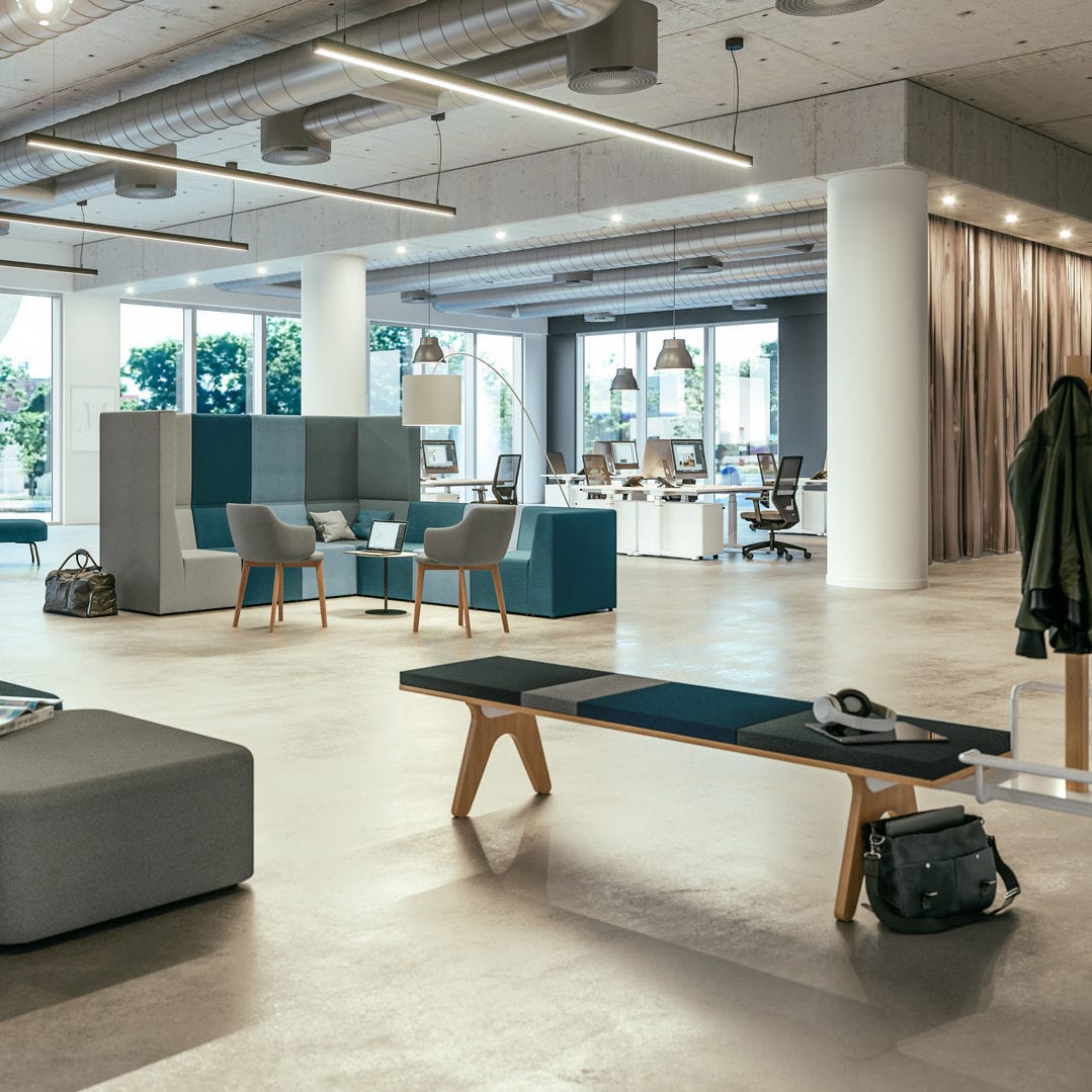 Contemporary bench - MODICA - ASSMANN BÜROMÖBEL GMBH & CO. KG ...