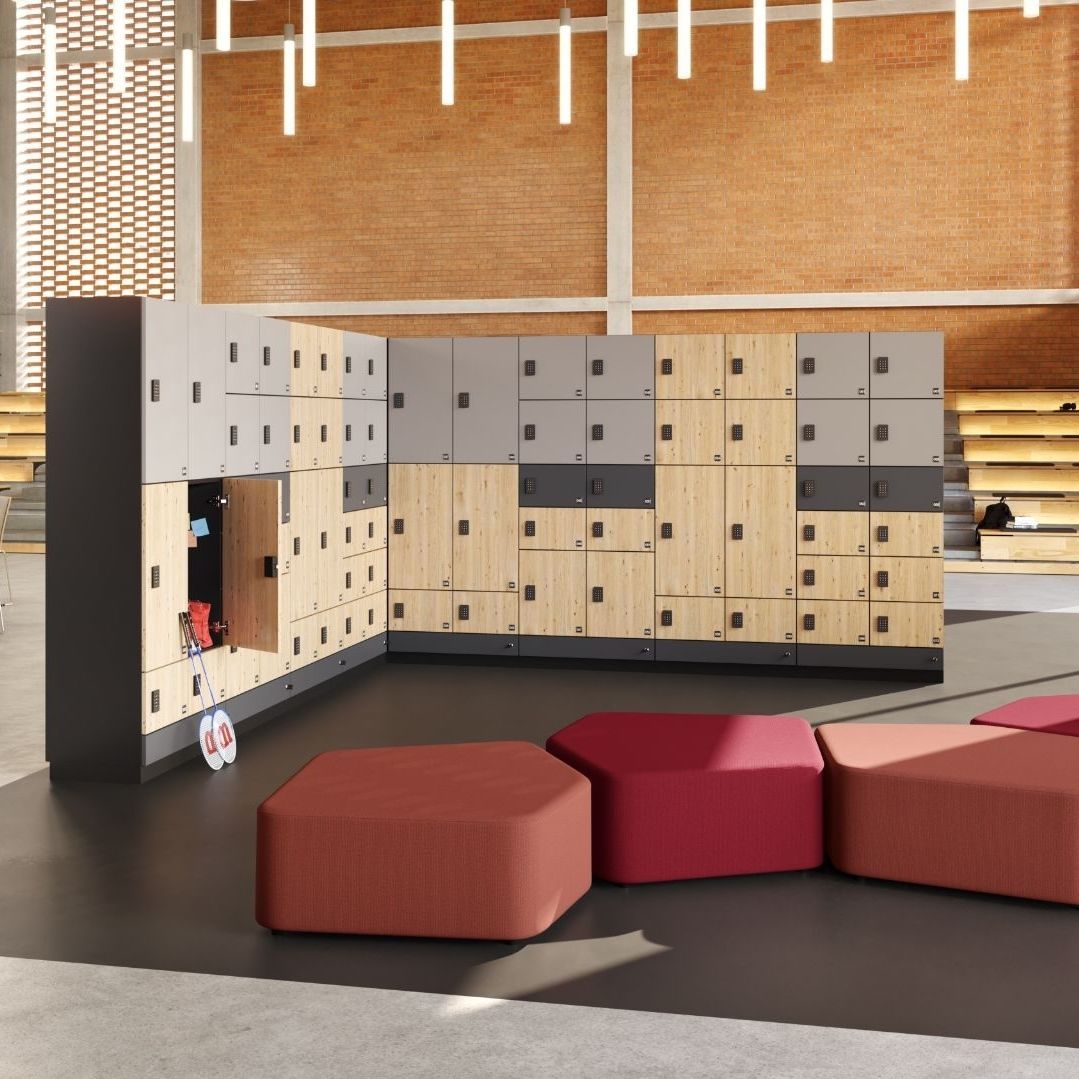 Wooden locker - ALLVIA - ASSMANN BÜROMÖBEL GMBH & CO. KG - combination ...