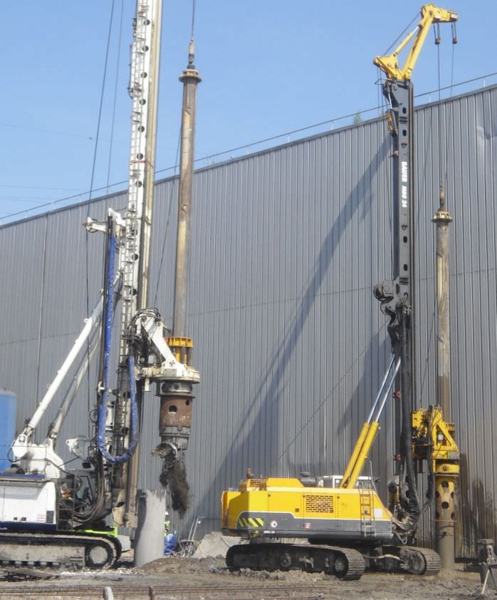 Bored pile - LARGE DIAMETER - FRANKI FOUNDATIONS BELGIUM - concrete ...
