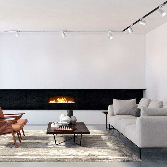 LED track light - SAL - Mantra - cylindrical / aluminum / commercial