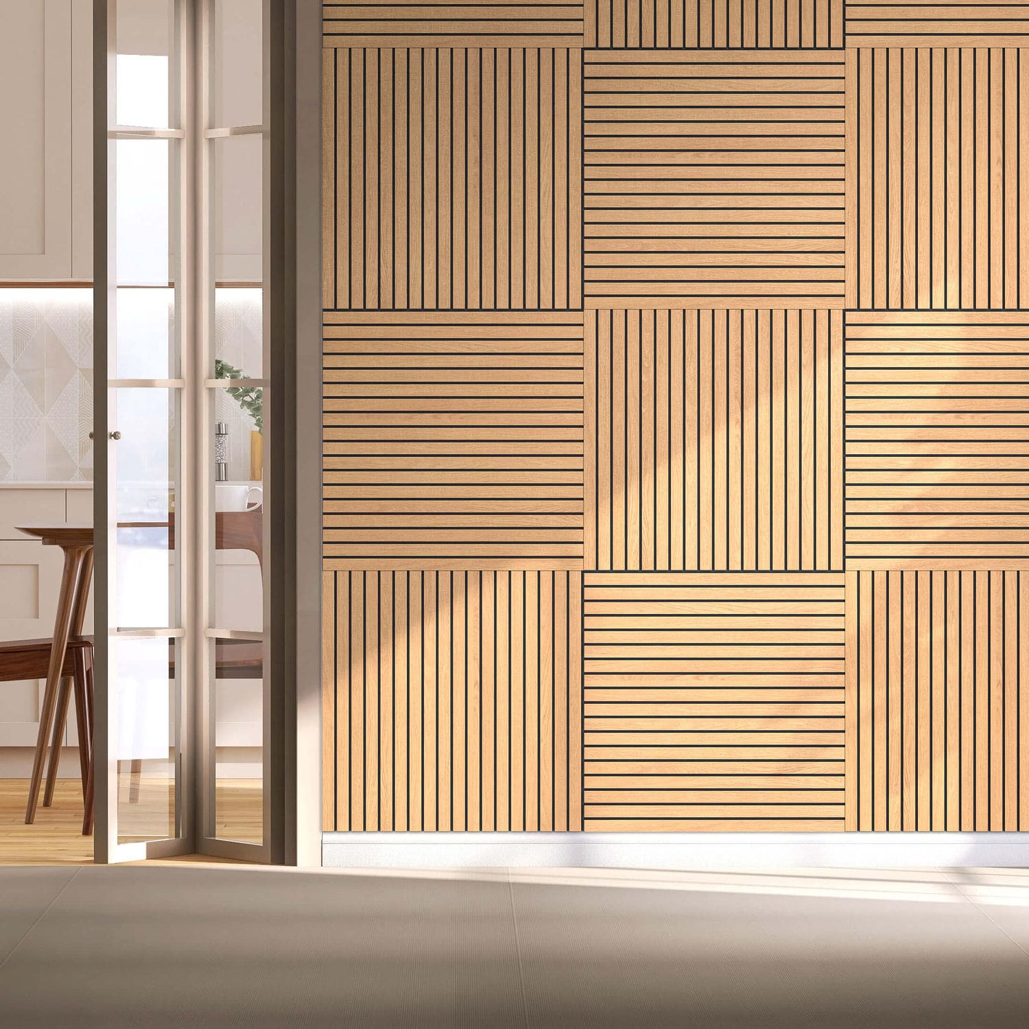 Decorative acoustic panel - VicStrip Square - Vicoustic - Innovative ...