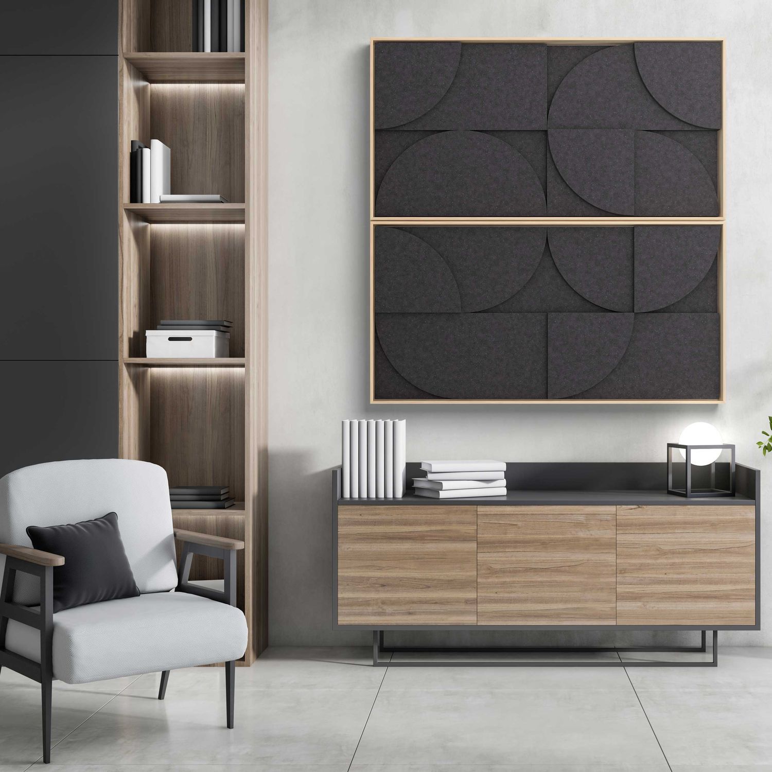 Wall-mounted acoustic panel - VicShape 3D Duo - Vicoustic - Innovative ...