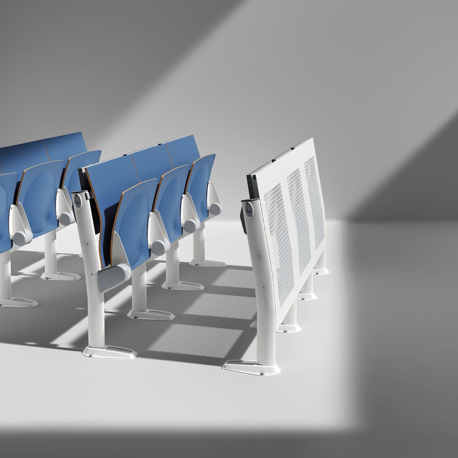 Contemporary auditorium seat - OMNIA EVOLUTION - Aresline - wooden ...