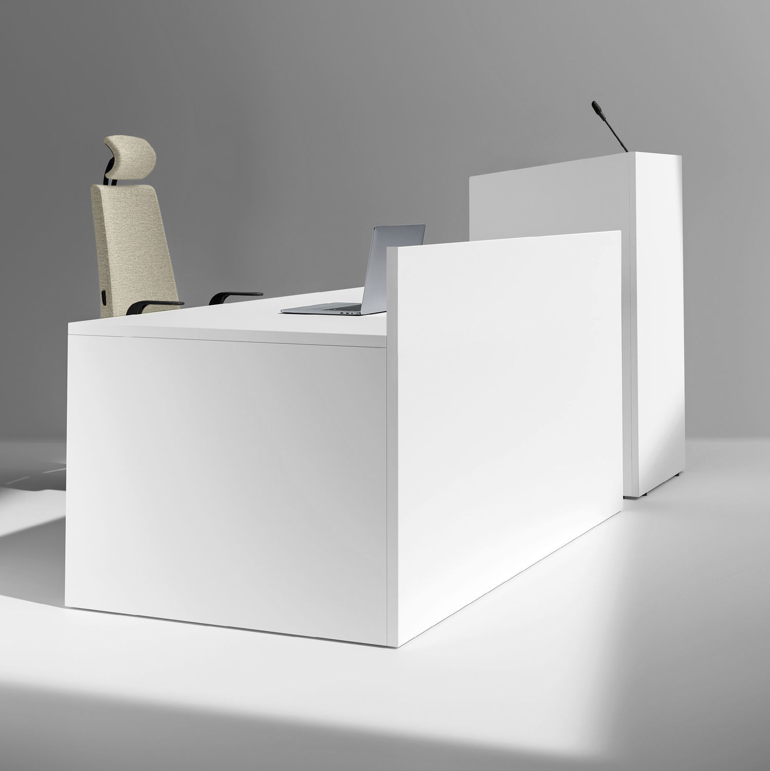 Contemporary conference table - CAMPUS - Aresline - laminate / metal ...