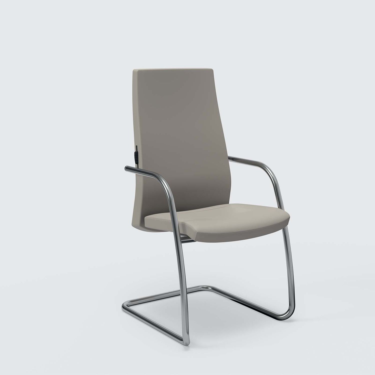 Contemporary visitor chair - TRENDY - Aresline - aluminium / polypropylene / polyurethane
