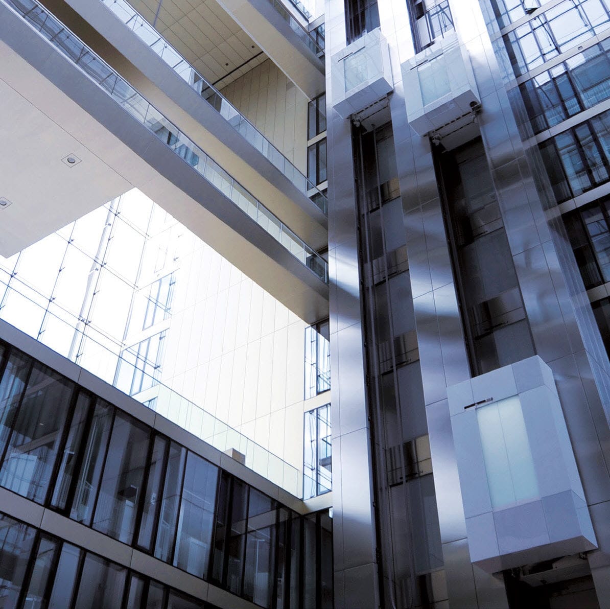 Electric elevator - TWIN - ThyssenKrupp Fahrtreppen - commercial / for high-rise buildings / for ...