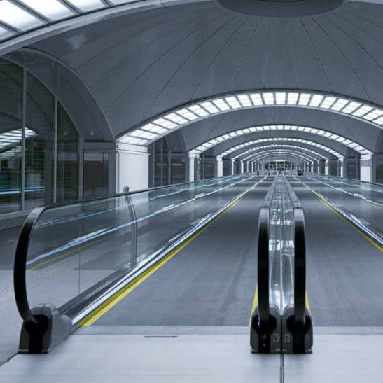 Inclined moving walkway - IWALK - ThyssenKrupp Fahrtreppen - outdoor ...
