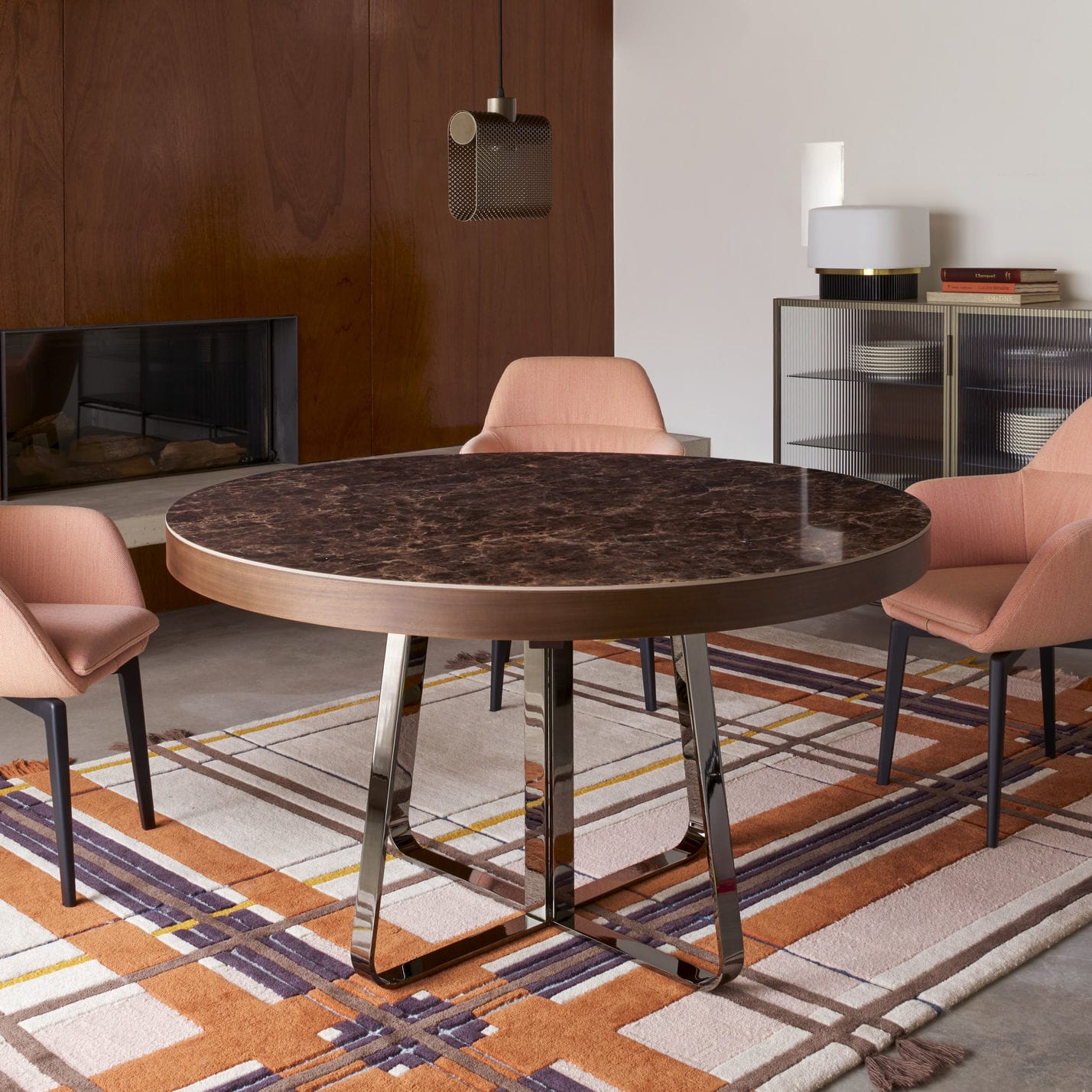 Contemporary dining table - AVA - Ligne Roset France - porcelain ...