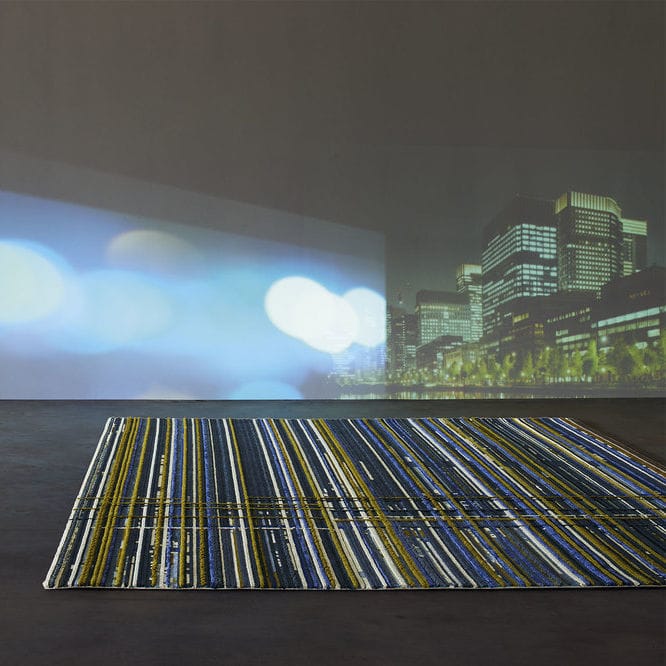 Contemporary rug - Line Dance - Tai Ping Carpets - striped / wool / silk