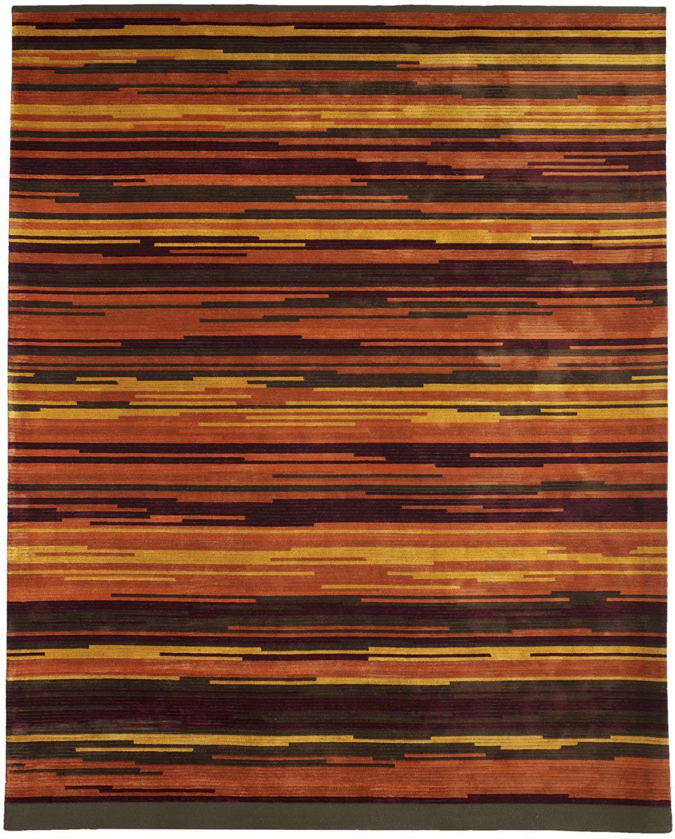 Contemporary rug - Limouna I - Tai Ping Carpets - striped / sisal / wool