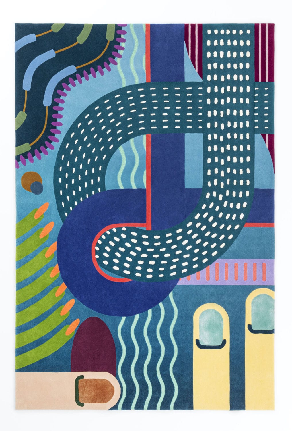 Contemporary rug - Anulare I - Tai Ping Carpets - patterned / wool / silk