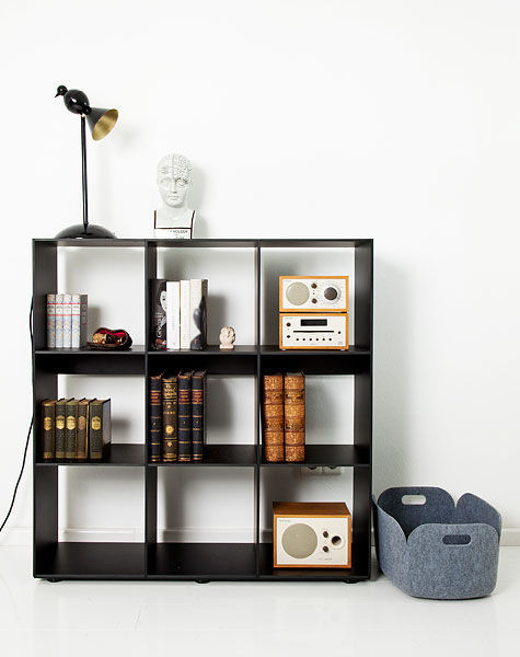 Modular shelf - HP 3x3 - Hans Hansen Furniture - contemporary / HPL / black