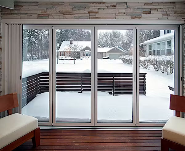 Sliding and stacking patio door - SL60 - NanaWall - aluminum frame ...