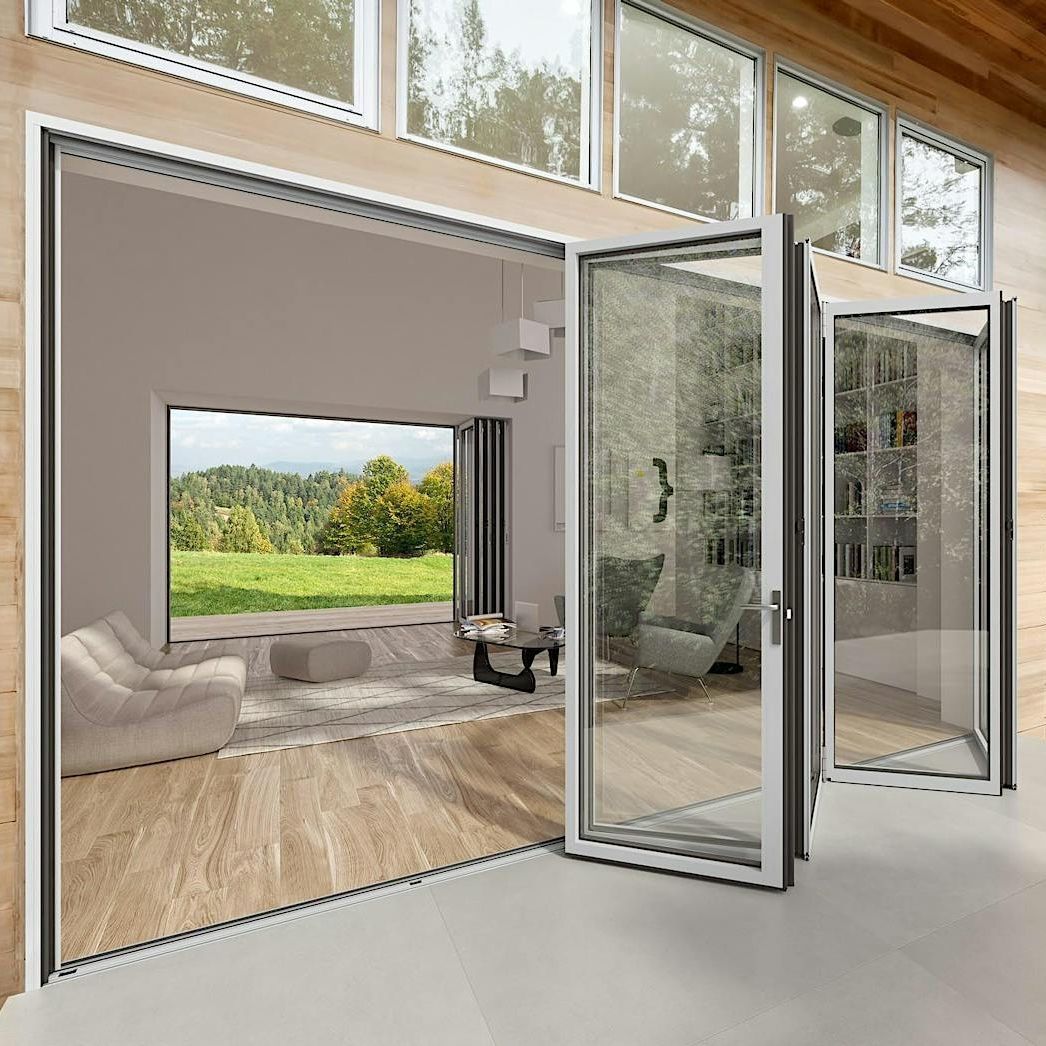Sliding and stacking patio door - NW 840 - NanaWall - folding ...