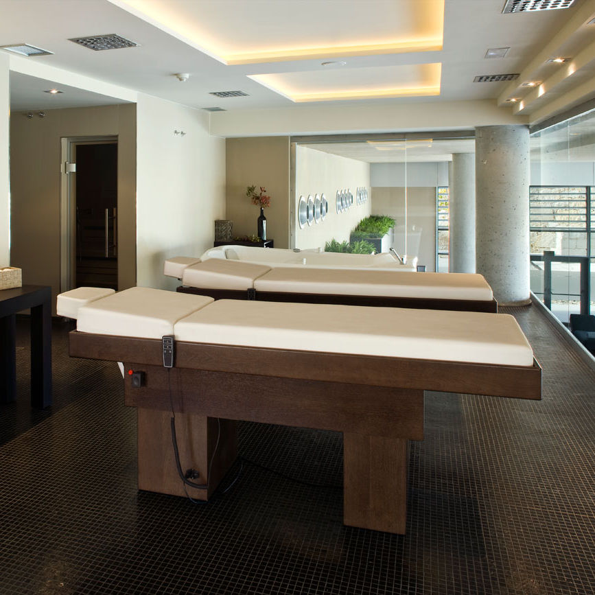 Fixed massage table - Freixanet Wellness - wooden / wet