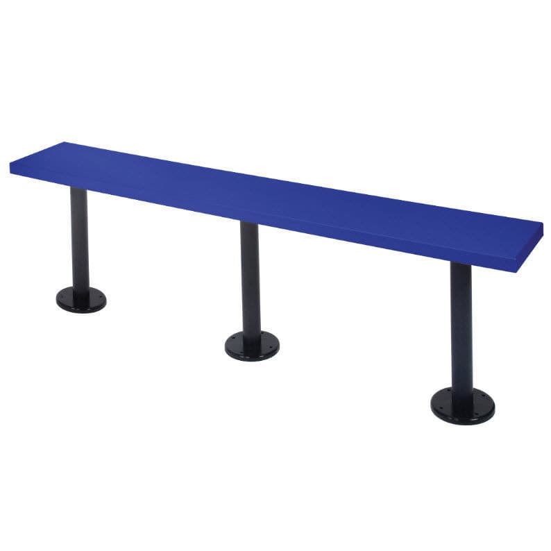 Contemporary locker room bench - PEDESTAL - Bradley - polyethylene ...