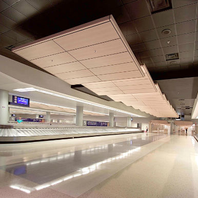 Wooden suspended ceiling - FLAT - Rulon company - panel / curved