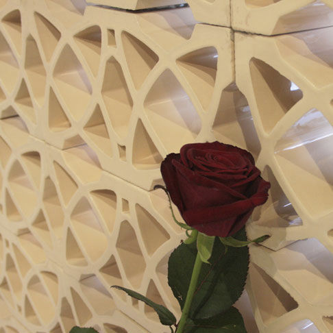 Terracotta solar shading - F4 RIMINI - Ceipo ceramiche - for facade