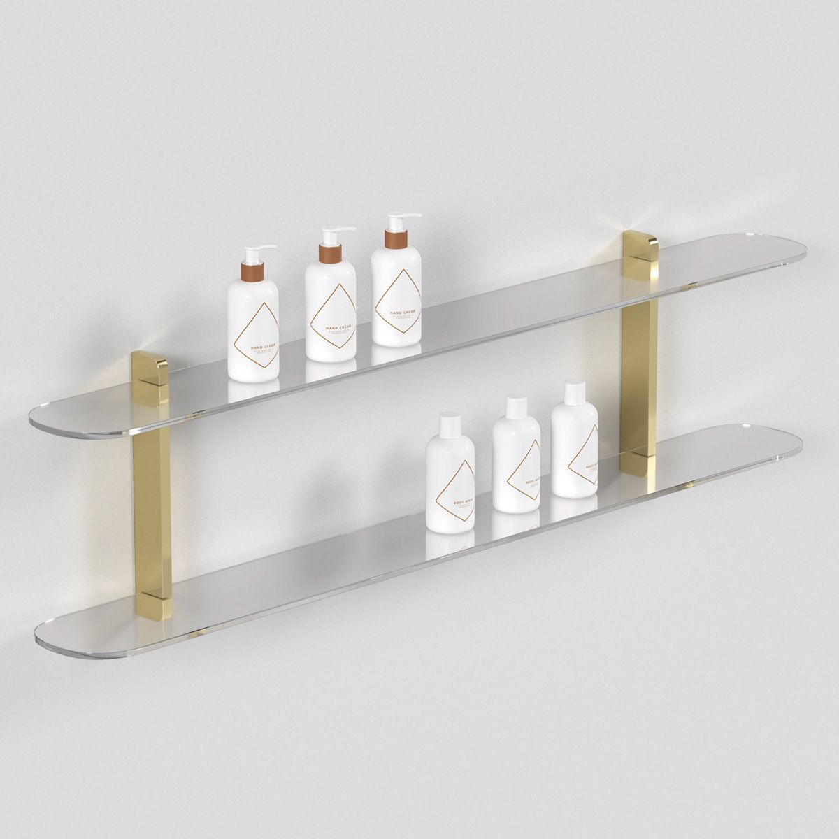 Hanging display rack - Solid Gold - Gamma & Bross - crystal / one-sided ...