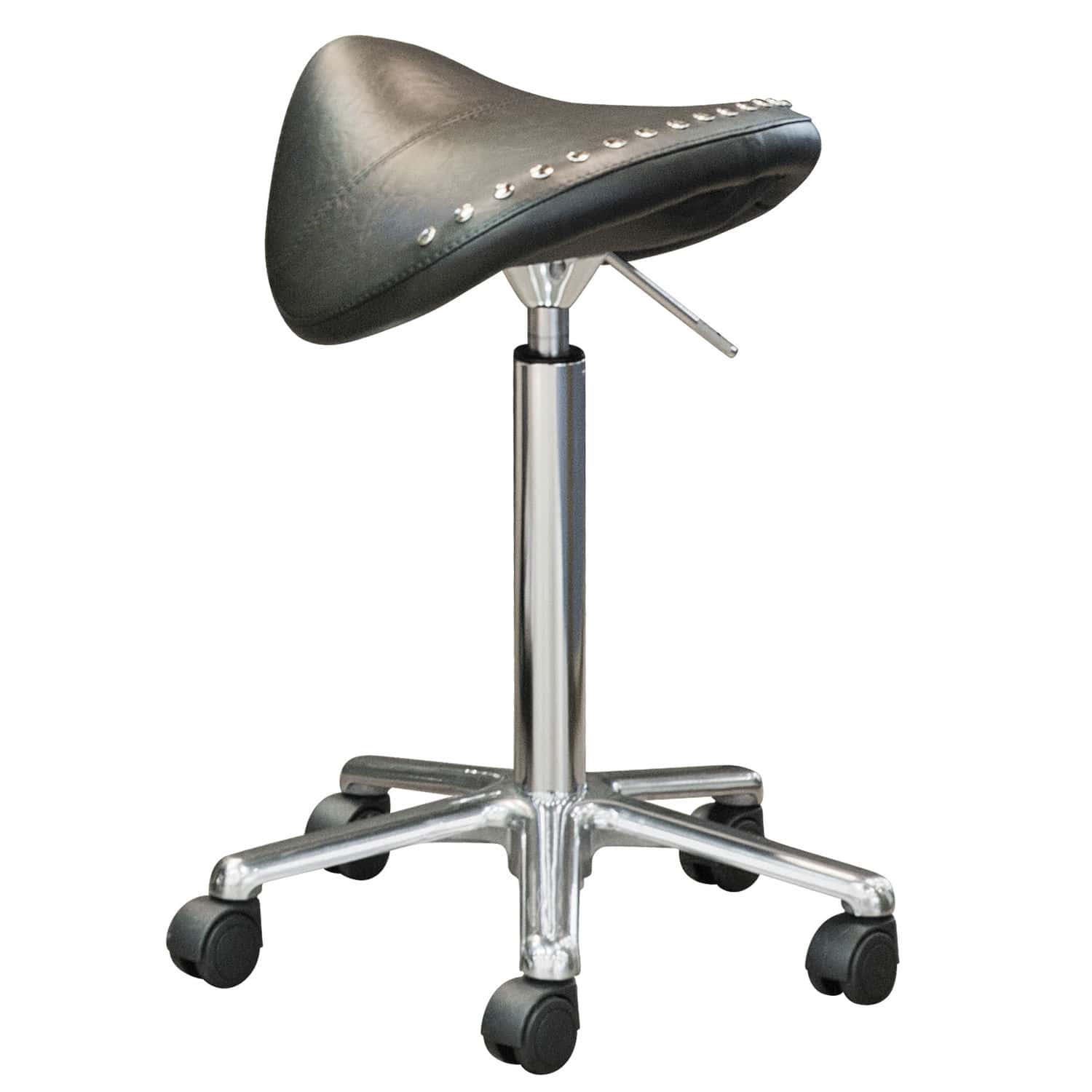 Contemporary task stool - ELVIS - Beauty Star - metal base / on casters ...