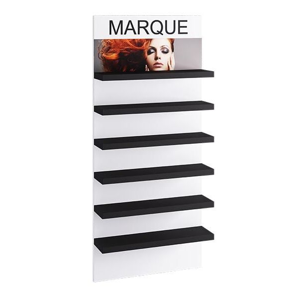 Beauty product display rack - EVO 6 - Cindarella - wall-mounted / metal ...