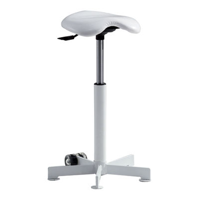 Fabric task stool - ROLLERBLADE P07 - FIAPP - leather / on casters ...