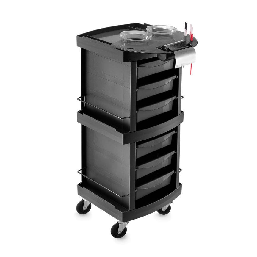 Treatment trolley - MASTER COLOR - Artecno Srl - for hairdressers / plastic