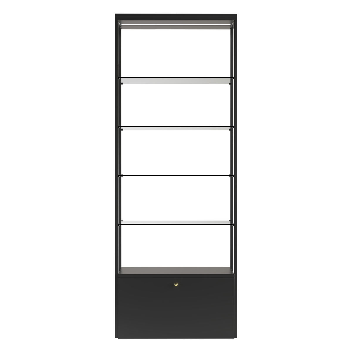Beauty product display rack - SCENE - Nelson Mobilier - steel / glass ...