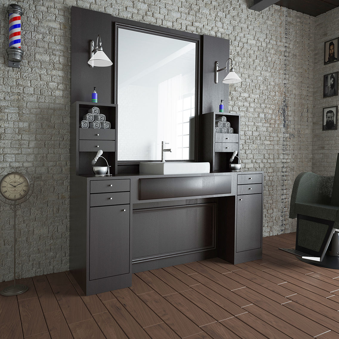 Vintage dressing table - RETRO' - VEZZOSI - plastic / wood / built-in