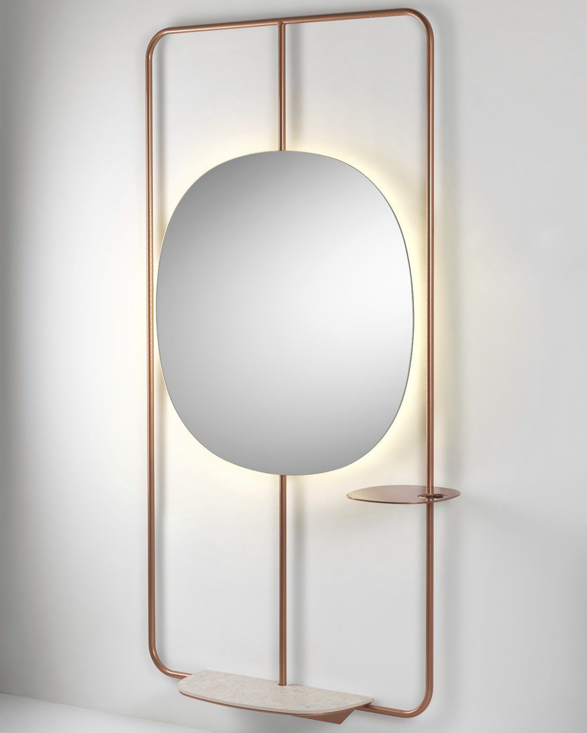 Wall-mounted mirror - CU29 - VEZZOSI - for beauty salon / for ...