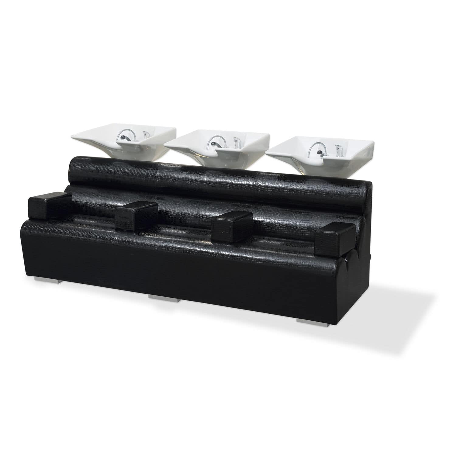 Synthetic leather shampoo chair - NAPOLEONE III - VEZZOSI - 3-seater