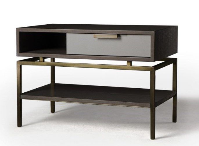 Contemporary bedside table - SIGNATURE ANNA - Cliff Young - wood ...