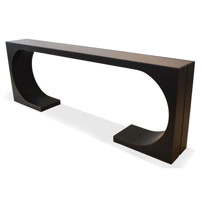 Modern sideboard table - CY Dynasty - Cliff Young - wooden / bronze ...