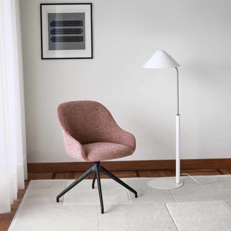 Contemporary office chair - LYZ - Cliff Young - fabric / leather ...