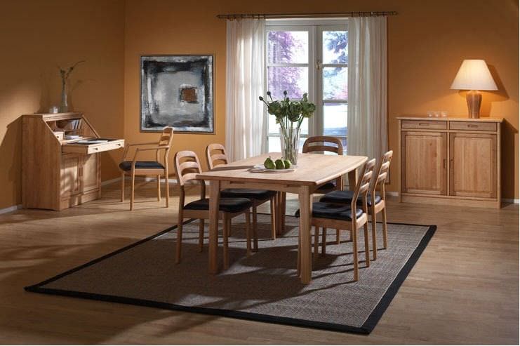 Scandinavian design dining table - 9248 ALDER - dyrlund - wooden ...
