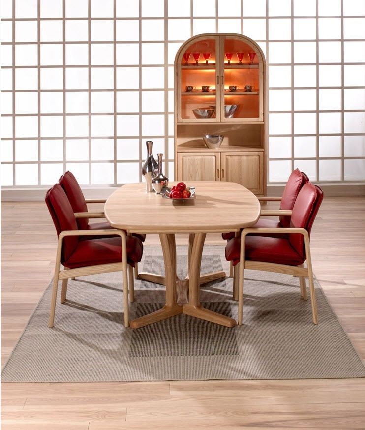 Scandinavian design dining table - 9243B ASH - dyrlund - wooden ...