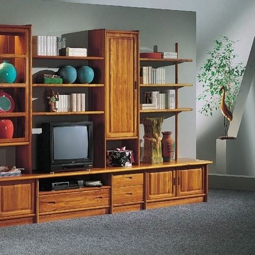 Scandinavian design TV wall unit - FREDERIKSBORG - dyrlund - wooden