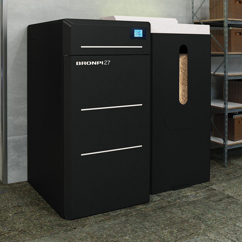 Pellet boiler - HYDROTEX 27 - Bronpi - for heating only / with water ...