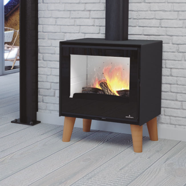 Wood heating stove - ARUS - Bronpi - 5 kW...10 kW / 0 - 5 kW / with legs