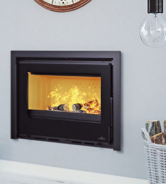 Wood-burning fireplace insert - CAIRO 70 - Bronpi - steel / cast iron ...