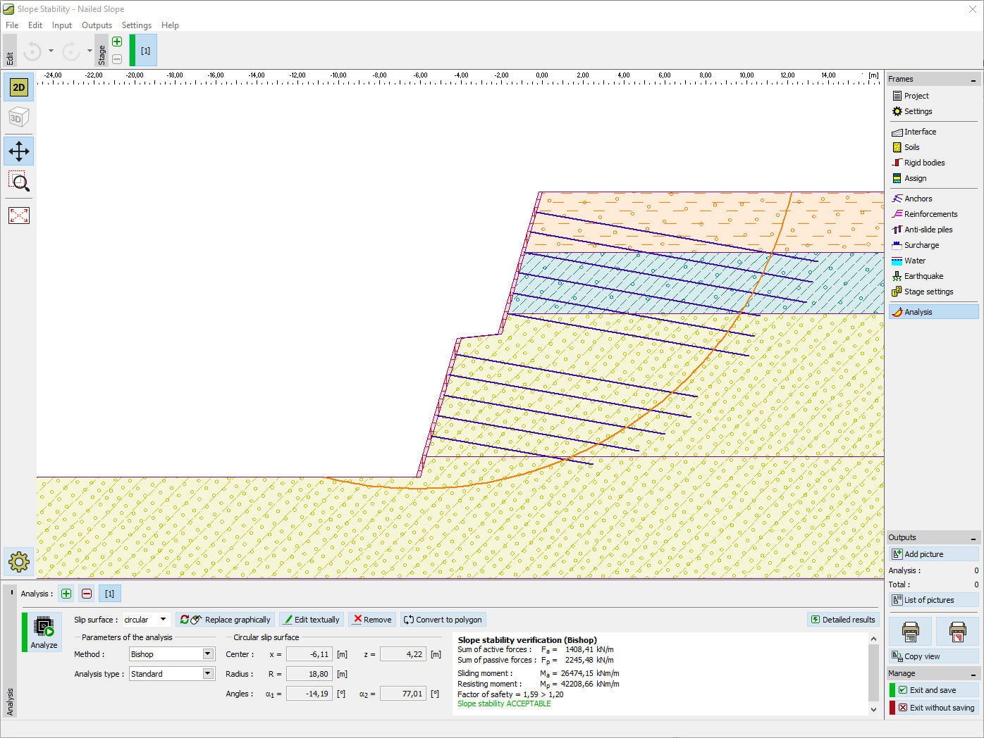Design software - NAILED SLOPE - FINE - geotechnical calculation ...