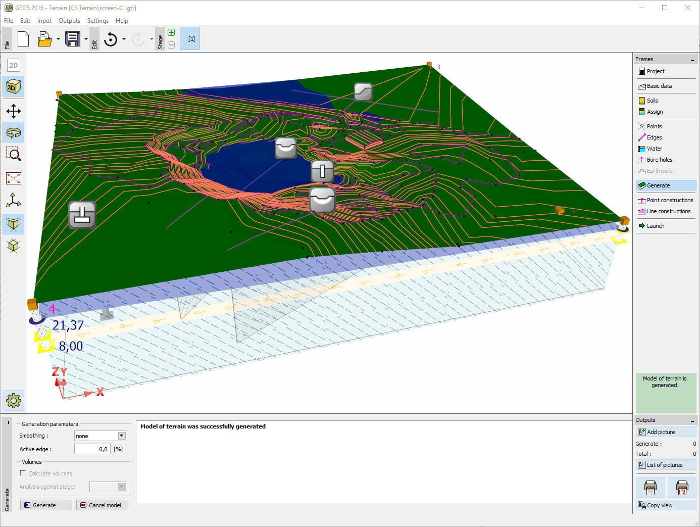 Drawing software - TERRAIN - FINE - modeling / calculation / for ...
