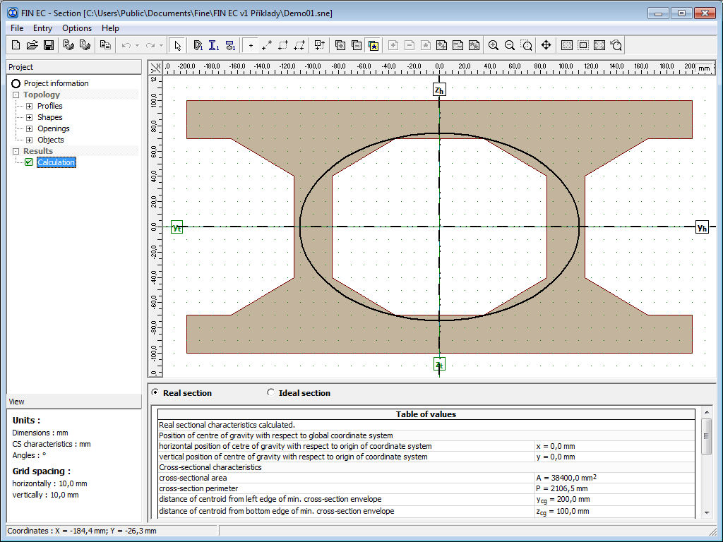 Computer-aided engineering software - SECTION - FINE - for steel structures / 2D
